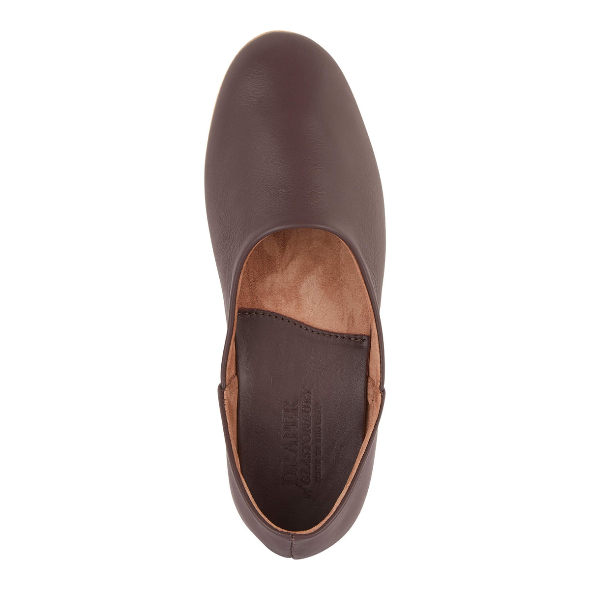 Spencer | Mens Soft Leather Grecian Slippers | Black, Wine | Draper