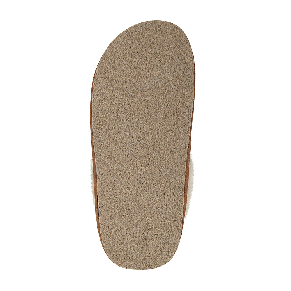 Lilly | Sheepskin Mules | Ladies Slippers | Spice, Grey | Drapers