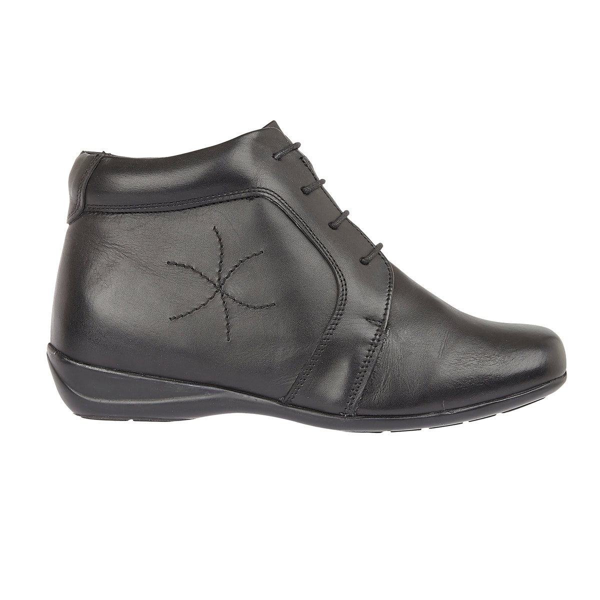 Frome - Black Leather | Womens Leather Shoes | Ankle Boots | Drapers